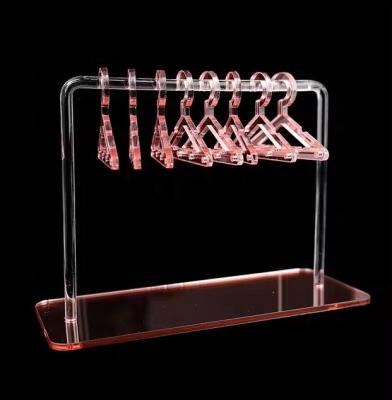 China New Design Acrylic Earring Jewelry Display Stand Mini Earring Hanger Cute Jewelry Storage Organizer for sale