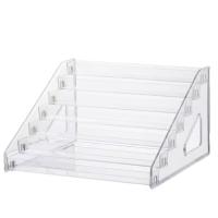 China Hot Selling Multi-layer High-quality Durable Transparent Acrylic Nail Polish Display Rack Essential Oil Bracket Storage Box for sale