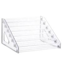 China Portable Muti-layer Acrylic Plastic Storage Rack for Cosmetics Nail Polish Essential Oil for sale