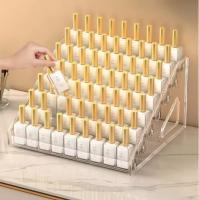 China Portable Muti-layer Acrylic Plastic Storage Rack for Cosmetics Nail Polish Essential Oil for sale