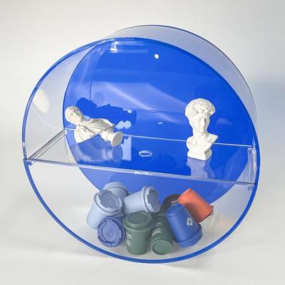 China Acrylic Display Box for Lego Building Blocks Transparent Standing Type Porch Hanging Wall Display Stand Hand Display Features for sale