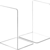 China Single-Tier Clear Acrylic Bookstand No-Install Desktop Bookshelf for Office Home Transparent Book Storage Organizer for sale