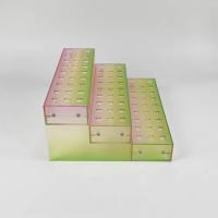 China Acrylic Step Display Stand 3 Tier Ladder Shelf for Supermarket Store Counter Showcase Trapezoid Rack for sale