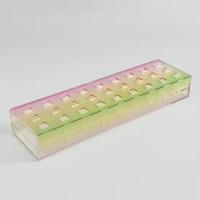 China Acrylic Step Display Stand 3 Tier Ladder Shelf for Supermarket Store Counter Showcase Trapezoid Rack for sale