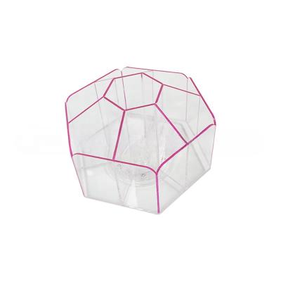 China Factory Wholesale Rotating Dustproof Multi-Compartment High Clarity Acrylic Cosmetic Storage Box for Vanity Desktop for sale