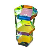 China Hot Sale Factory Direct Three-Tier Colorful Multi-Purpose Acrylic Storage Tray for Living Room Dining Room for sale