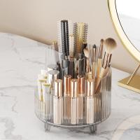 China Factory Hot-Selling Modern Minimalist Style Large Capacity Rotatable Transparency Plastic Storage Box for Cosmetics - Lipstick for sale