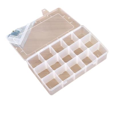 China High Quality Hot-Selling Compartments Removable Portable Transparent Plastic Storage Box for Jewelry Jewelry for sale