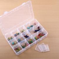 China High Quality Hot-Selling Compartments Removable Portable Transparent Plastic Storage Box for Jewelry Jewelry for sale