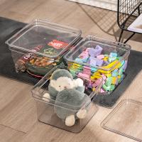 China Hot-Selling Wholesale High Transparency Sturdy Durable Large Capacity Minimalist Style Plastic Storage Box for Home Storage for sale