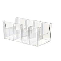 China High Quality Household Transparent Cosmetics Spice Storage Box Arrangement Display Stand Plastic Desktop Organizer for sale