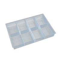 China High Quality Wholesale No Lid Design Easy Access Classifiable Durable Transparent Plastic Storage Box for Jewelry for sale