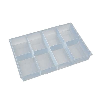 China High Quality Wholesale No Lid Design Easy Access Classifiable Durable Transparent Plastic Storage Box for Jewelry for sale