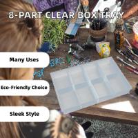 China High Quality Wholesale No Lid Design Easy Access Classifiable Durable Transparent Plastic Storage Box for Jewelry for sale