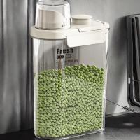 China High Quality Transparent Large Capacity Sealed Leak-Proof Portable Handle Sealed Storage Jar for Cereal Storage for sale