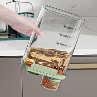 China High Quality Transparent Large Capacity Sealed Leak-Proof Portable Handle Sealed Storage Jar for Cereal Storage for sale