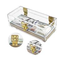 China Customizable Multifunctional Piggy Bank with Metal Lock Multifunctional Piggy Bank with Metal Lock Gold Coin Chest for sale