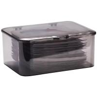 China Minimalist Style Acrylic Flip-top Storage Box Plastic Cosmetics Organizer Snack Transparent Organizer Customizable Mask Box for sale