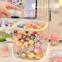 China Factory Direct Minimal Vertical Stripe Design Large Capacity Toy Decor Storage Box Acrylic Transparent Dustproof Display Box for sale