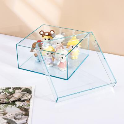 China Factory Wholesale Transparent Customizable Multi-color Acrylic Square Storage Box for Sundries for sale