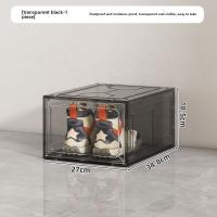 China Wholesale Transparent Acrylic Shoe Box Thickened Magnetic Closure Shoe Storage Organizer Clear Display Case for Home Dorm for sale