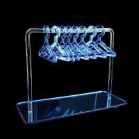 China Acrylic Earring Jewelry Display Stand Mini Earring Hanger Rack with Coat Hangers Cute Jewelry Hanging Organizer for sale