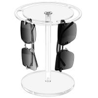 China Custom Rotating Desktop Storage Rack Transparent Acrylic Sunglasses Display Rack for Bathroom or Living Room Use for sale