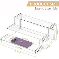 China 2025 Best Sell Acrylic 3 Layer Cake Ladder Display Rack Standing Type Perfume Party Dessert Storage Rack for sale