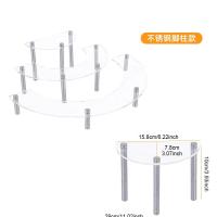 China 2025 Best Sell Acrylic 3 Layer Cake Ladder Display Rack Standing Type Perfume Party Dessert Storage Rack for sale