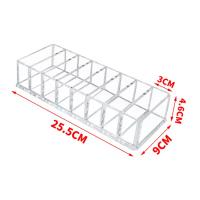 China Factory Direct Acrylic Makeup Organizer Transparent Cosmetic Storage Box Desktop Holder for Lipstick Eyeshadow Palette Jewelry for sale