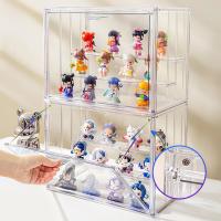 China Custom Household Perfume Cosmetic Storage Box Transparent Display Shelf Desktop Skin Care Product Storage Box for sale