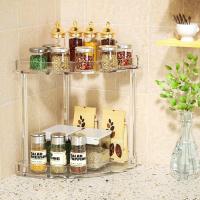 China Modern Double-Layer Rectangle Detachable Injection Molding Acrylic Non-Folding Storage Rack for Bathroom for sale