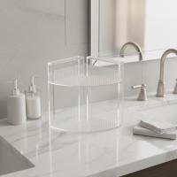 China High Quality Light Weight Kitchen Acrylic Rack for Cosmetic Storage Bathroom Desktop Perfume Skin Care Dressing Table for sale