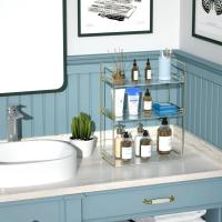 China New Design Light Luxury Detachable Three-Tier Acrylic Storage Rack for Desktop Sundries Bathroom Cosmetics for sale