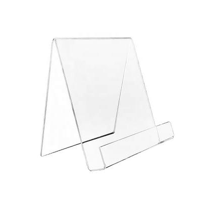 China High Quality Factory Customization Anti-slip Stability Highly Transparent Acrylic Portable Book Display Stand for Library for sale