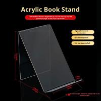 China High Quality Factory Customization Anti-slip Stability Highly Transparent Acrylic Portable Book Display Stand for Library for sale