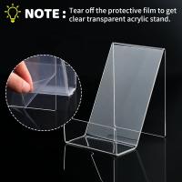 China High Quality Factory Customization Anti-slip Stability Highly Transparent Acrylic Portable Book Display Stand for Library for sale