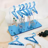 China Creative Acrylic Desktop Jewelry Organizer Earring Stand Hanger Style Necklace Holder Display Rack for sale