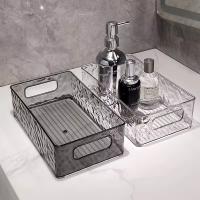 China Factory Wholesale Transparent Acrylic Cosmetics Organizing Desktop Rectangle Storage Box for Home Use for sale