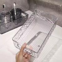China Factory Wholesale Transparent Acrylic Cosmetics Organizing Desktop Rectangle Storage Box for Home Use for sale