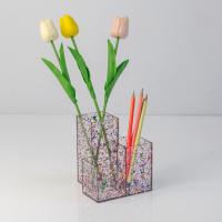 China Wholesale Modern Acrylic Powder Pen Holder High  Injection Rectangle Splicing Powder Plate Hot Bending Cutting for sale