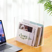 China Transparent Acrylic Single-Tier File Rack Storage Box Office Organizer Book Toys Miscellaneous Files Toys Miscellaneous Manager for sale