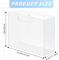 China Transparent Acrylic Single-Tier File Rack Storage Box Office Organizer Book Toys Miscellaneous Files Toys Miscellaneous Manager for sale