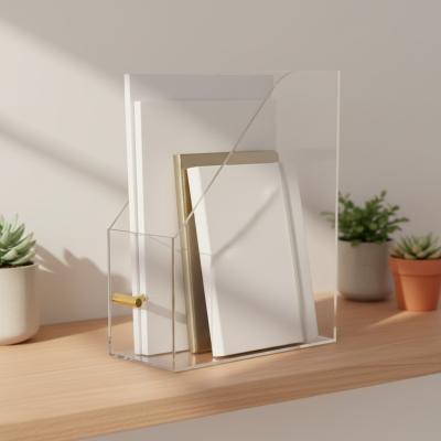 China Hot Selling Transparent Acrylic Drawer Organizer Thin Single Tier Storage Tray Clear Desktop Organizer for Home Office Vanity for sale