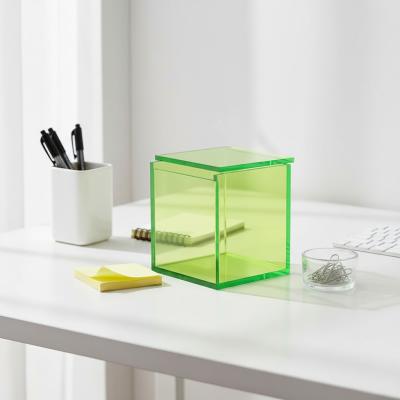 China Factory Direct Sale High Quality Customizable Modern Style Custom Clear Acrylic Storage Box with Lid for sale