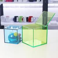 China Factory Direct Sale High Quality Customizable Modern Style Custom Clear Acrylic Storage Box with Lid for sale