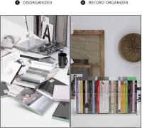 China Custom Square Acrylic Desktop Storage Box with Handle Transparent Office Organizer for Cards Bags Hanging Items Candies for sale