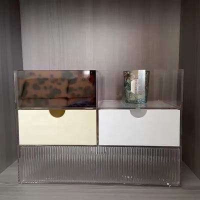 China Free Sample Injection Molded Plastic Dresser Top Organizer for Vanity Table Bathroom Counter Display Case for sale