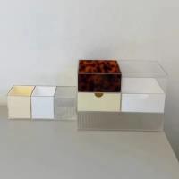 China Free Sample Injection Molded Plastic Dresser Top Organizer for Vanity Table Bathroom Counter Display Case for sale