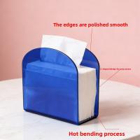 China High Transparency Tissue Box High-End Creative U-Shaped Square Towel Napkin Storage Rack for Restaurant Coffee Shop for sale